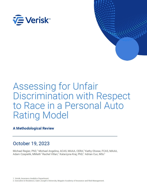 Verisk’s FairCheck Helps Mitigate Unfair Discrimination in Models | Verisk
